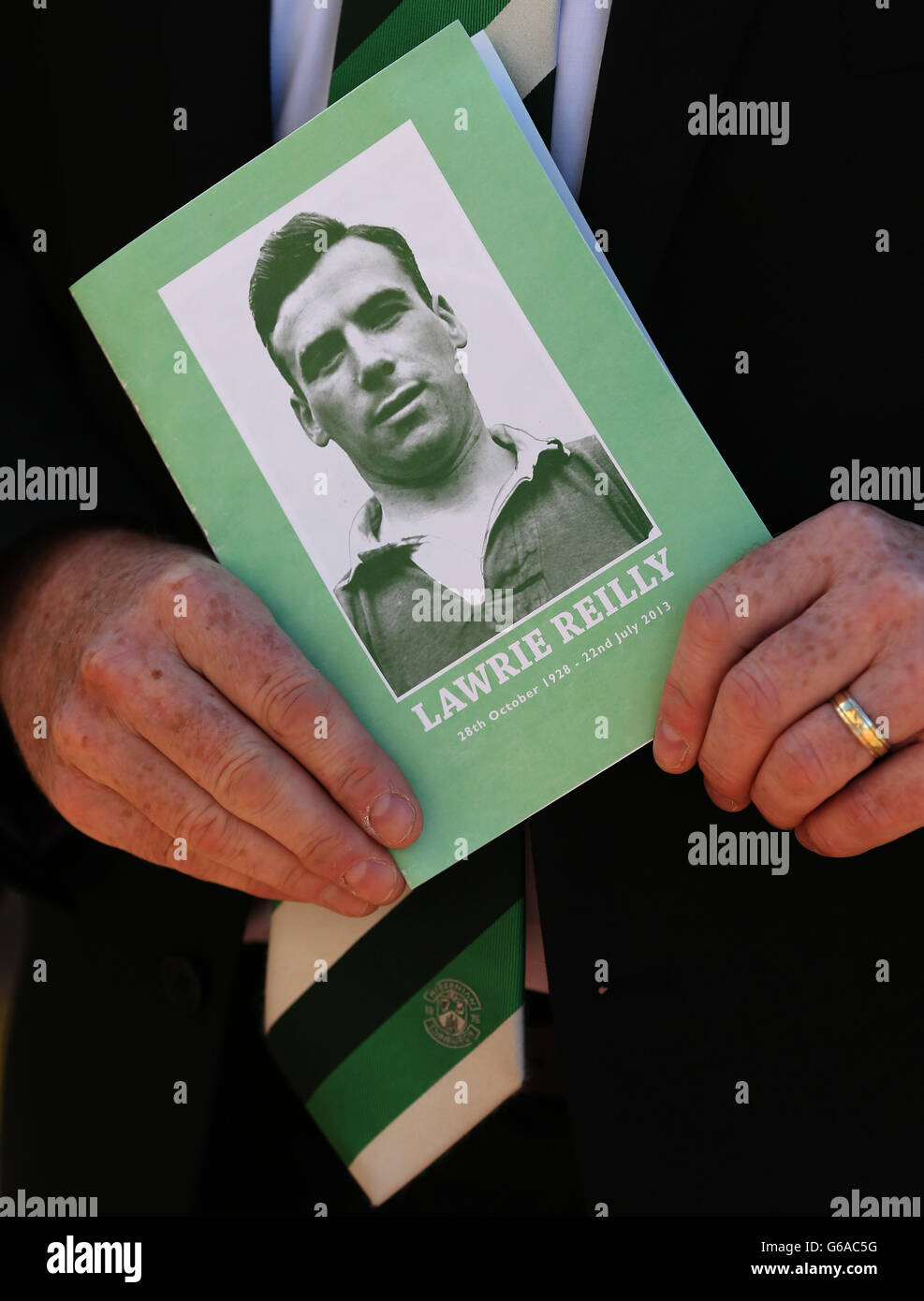 Lawrie Reilly funeral Stock Photo - Alamy