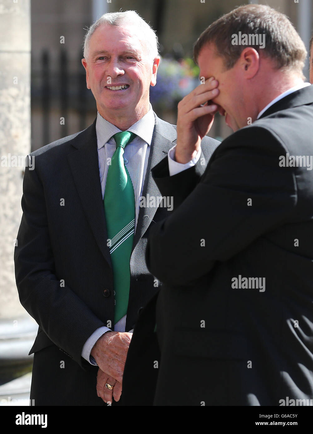 Lawrie Reilly funeral Stock Photo - Alamy