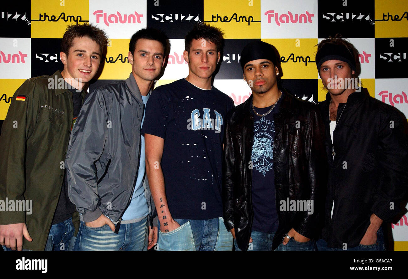 Boy band Triple 8 arrive for the launch party for BSkyB's new music ...