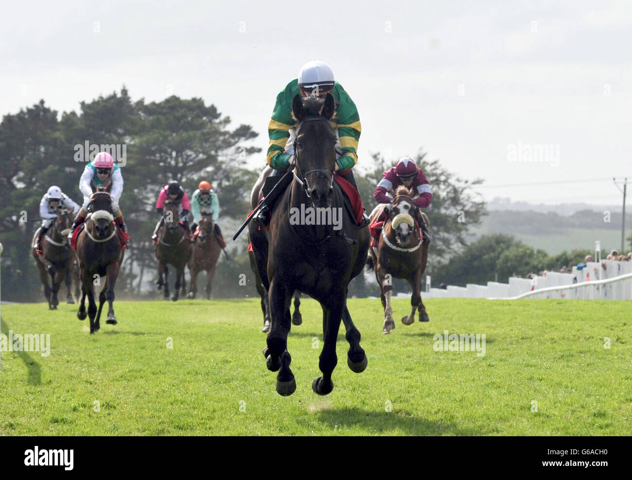 Jockey Fran Berry rides Hidden Oasis to victory in the Guinness 17:59 ...