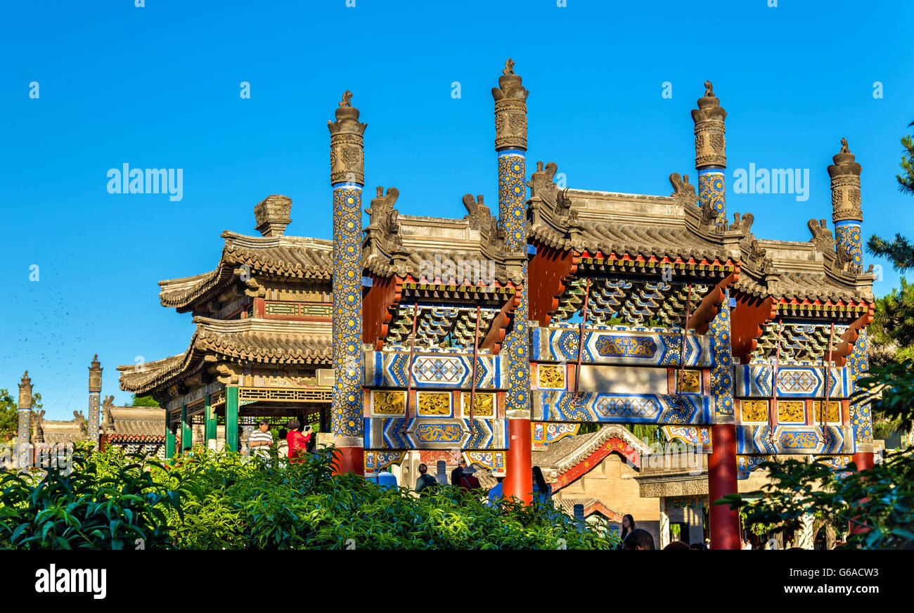 Traditional chinese bridge at the Summer Palace in Beijing Stock Photo ...