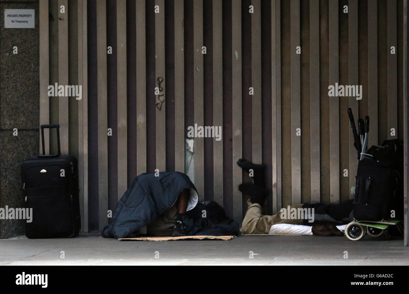Homelessness in London Stock Photo - Alamy