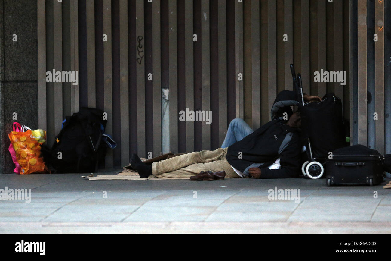 Homelessness in London Stock Photo - Alamy