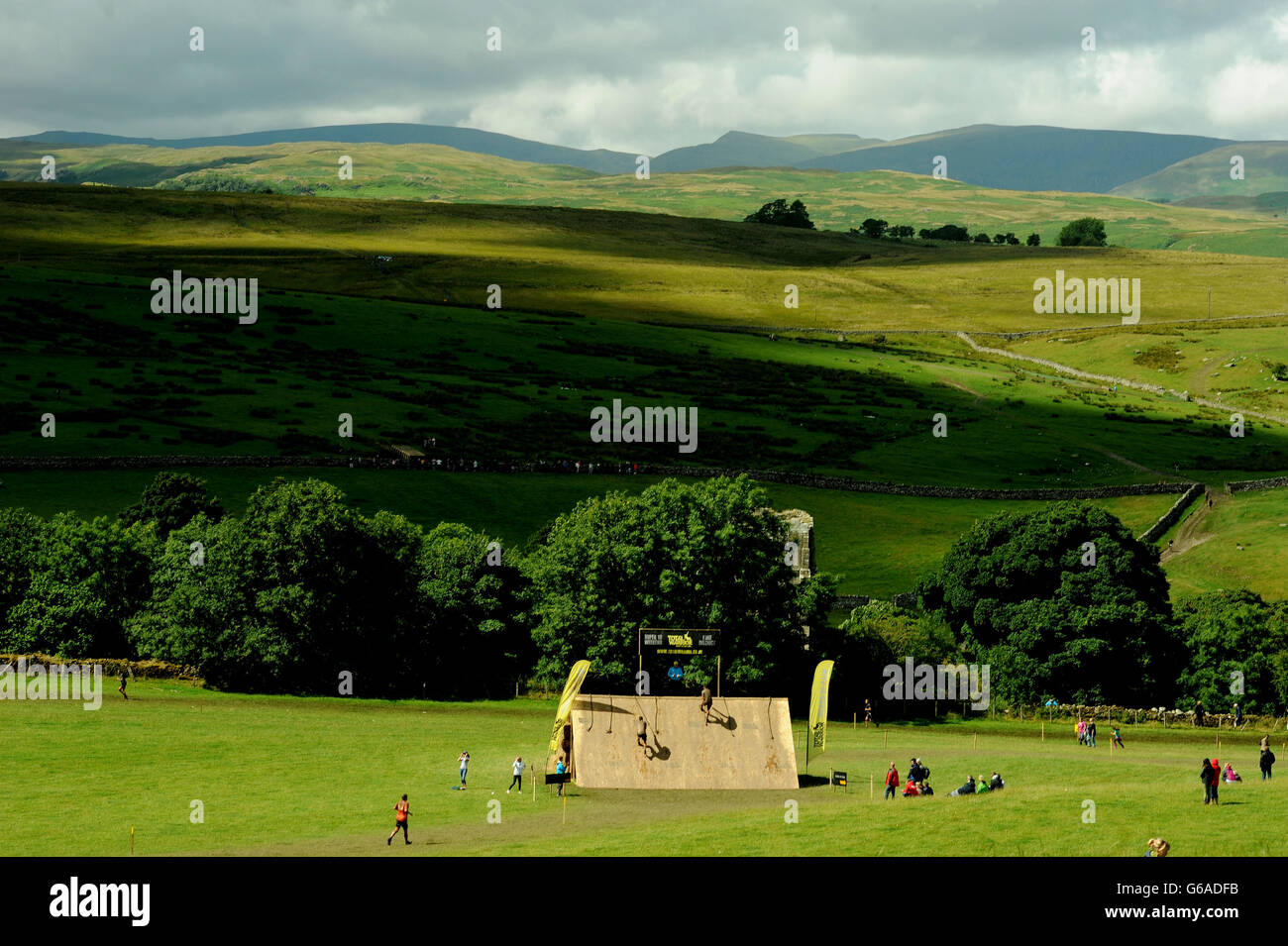 Competitors take on the 'Peaks of Pain' section of the Total Warrior 10 ...