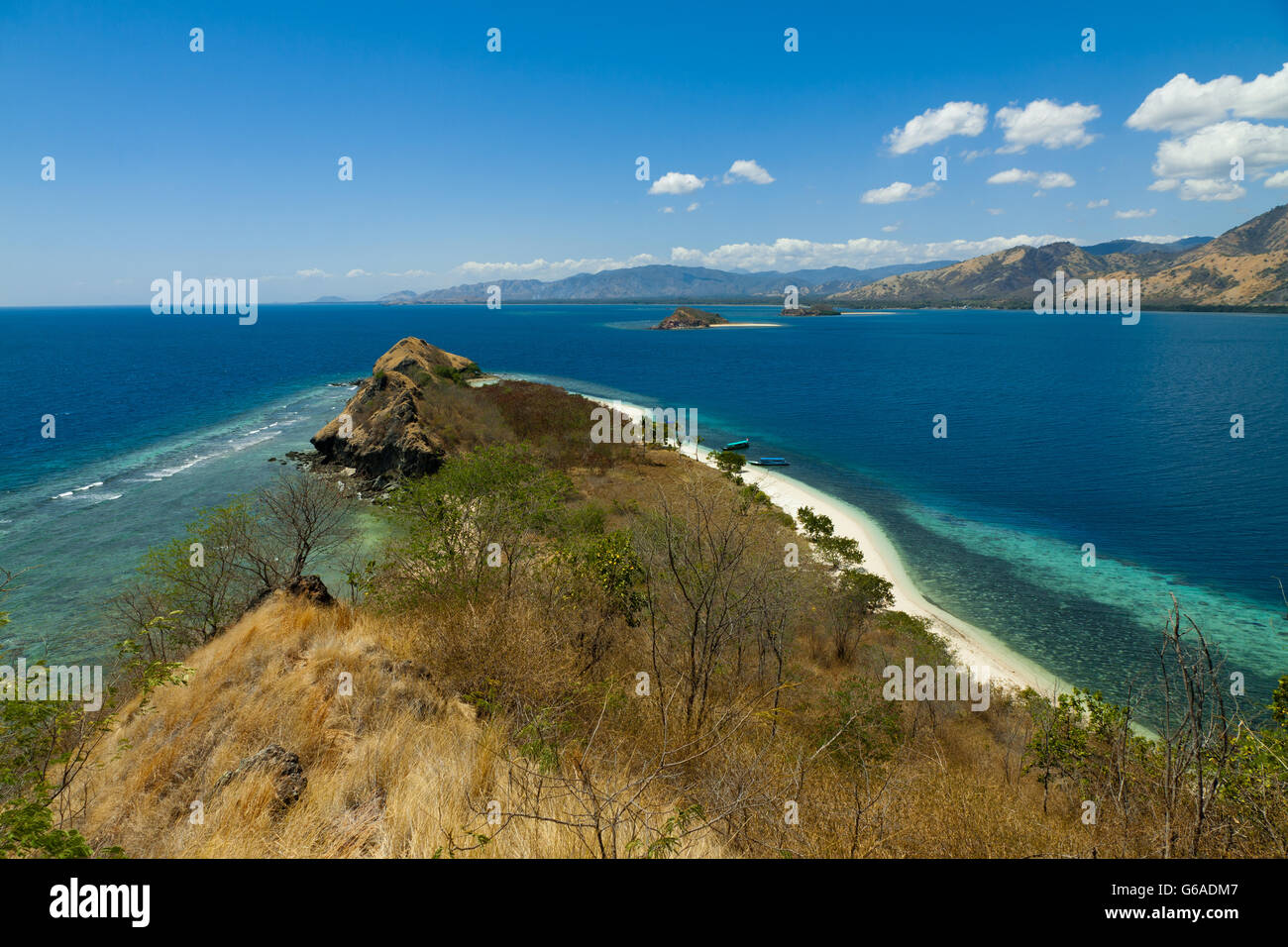 Beautiful island with lagoons and beaches at Flores, Indonesia Stock ...