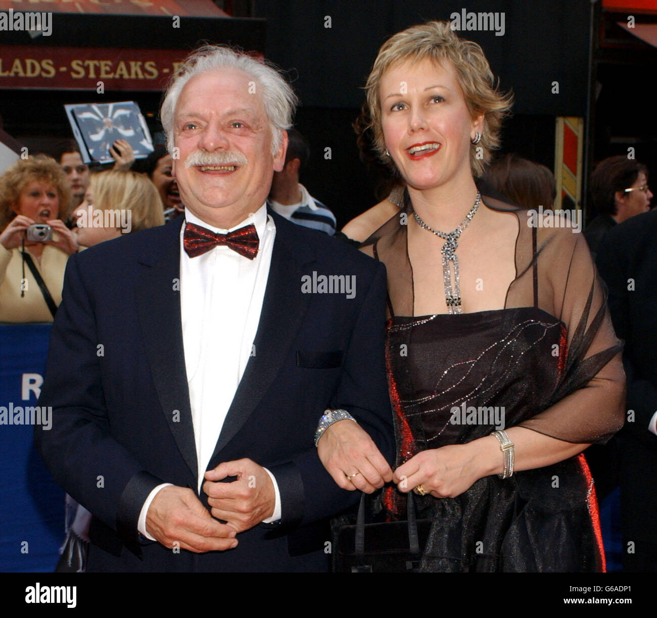 Actor David Jason and his partner Gill Hinchcliffe arriving for the ...