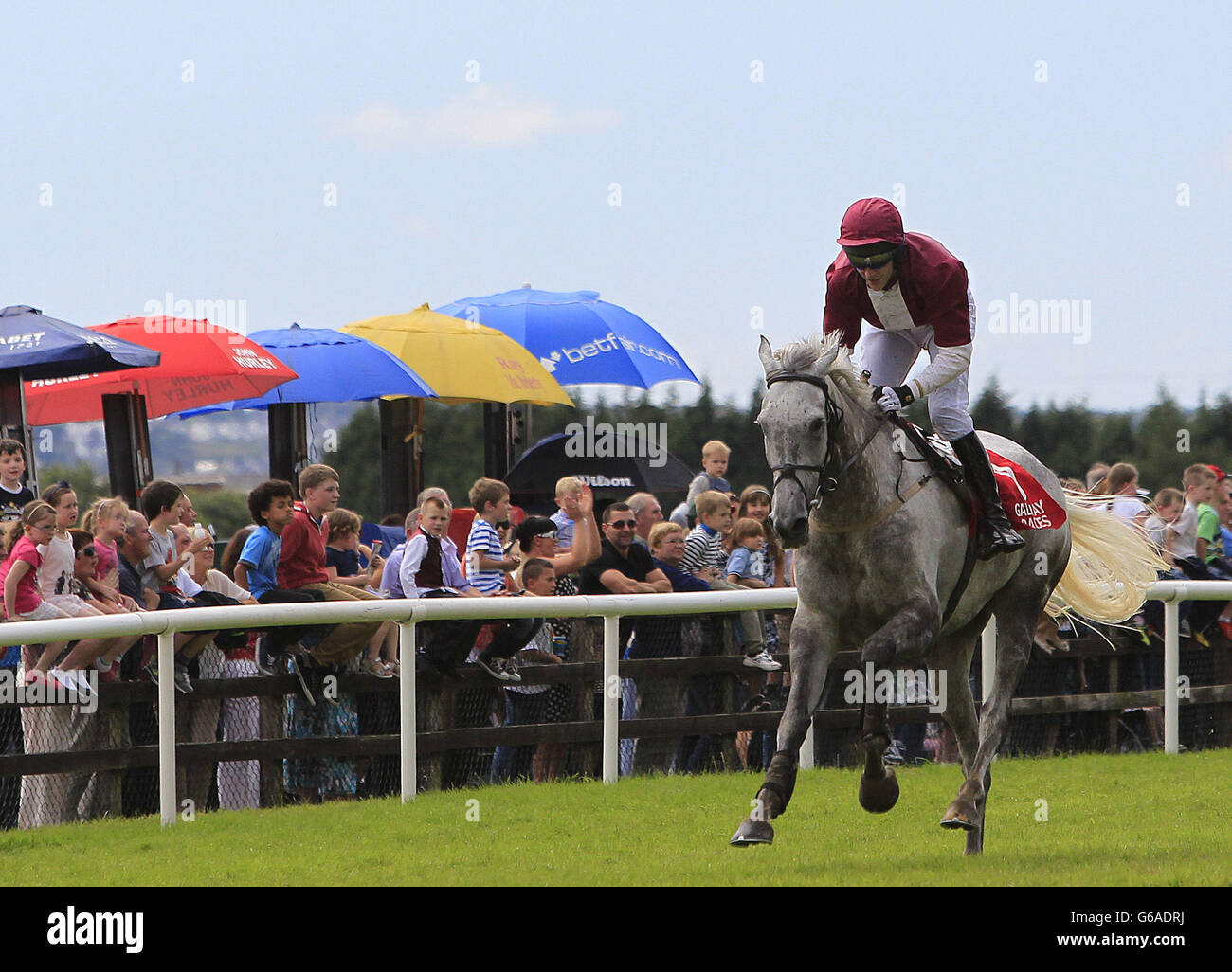 Ballyfinboy under jockey Eddie O'Connell goes on to win the Lord ...
