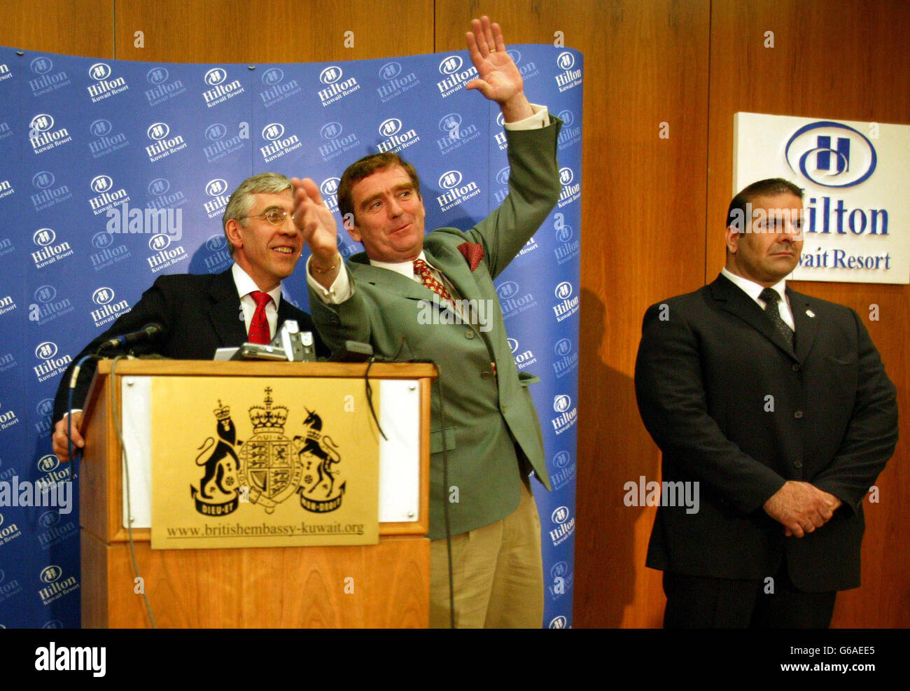 Jack Straw Kuwait Hilton speech Stock Photo - Alamy