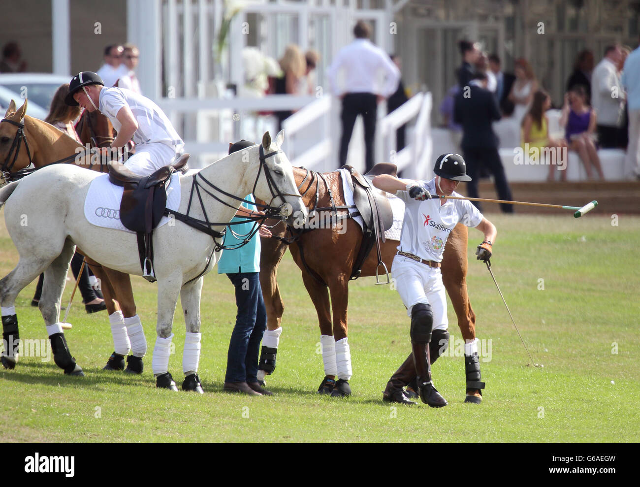 William and Harry Polo Stock Photo - Alamy