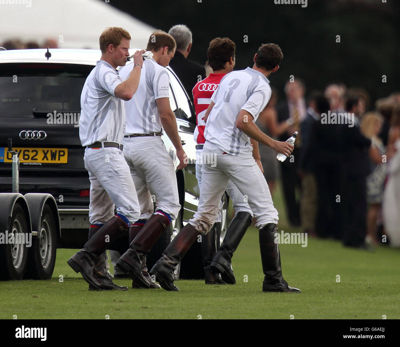 William and Harry Polo Stock Photo - Alamy
