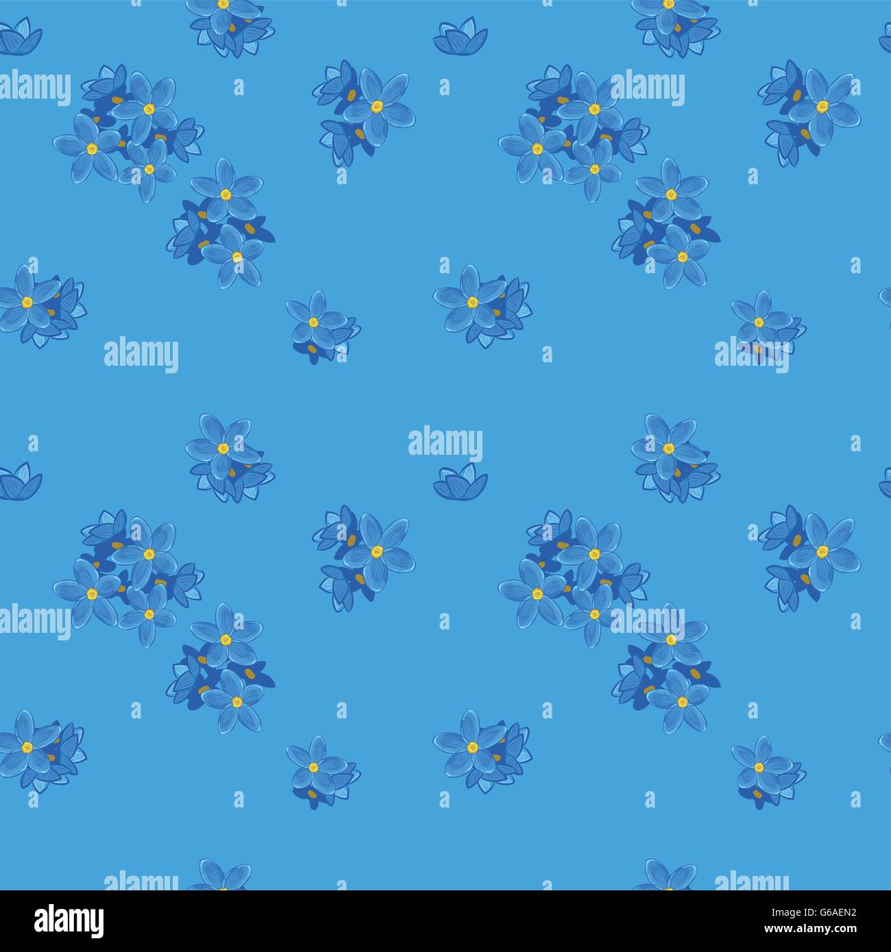 Seamless forget-me-not pattern Stock Vector Image & Art - Alamy