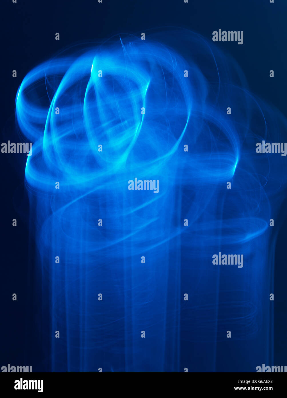Light movement in blue tone with background. Vertical format Stock ...