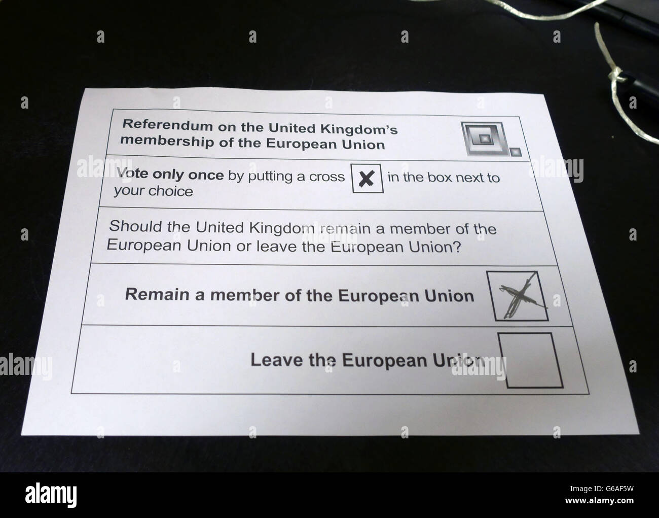 Ballot paper hi-res stock photography and images - Alamy