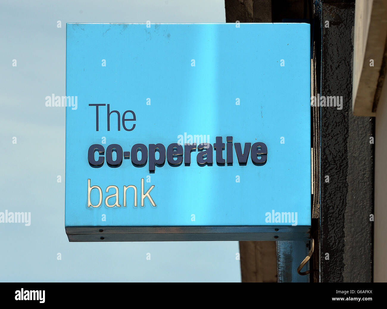 The co-operative bank branch sign in Southampton Row, in Camden ...