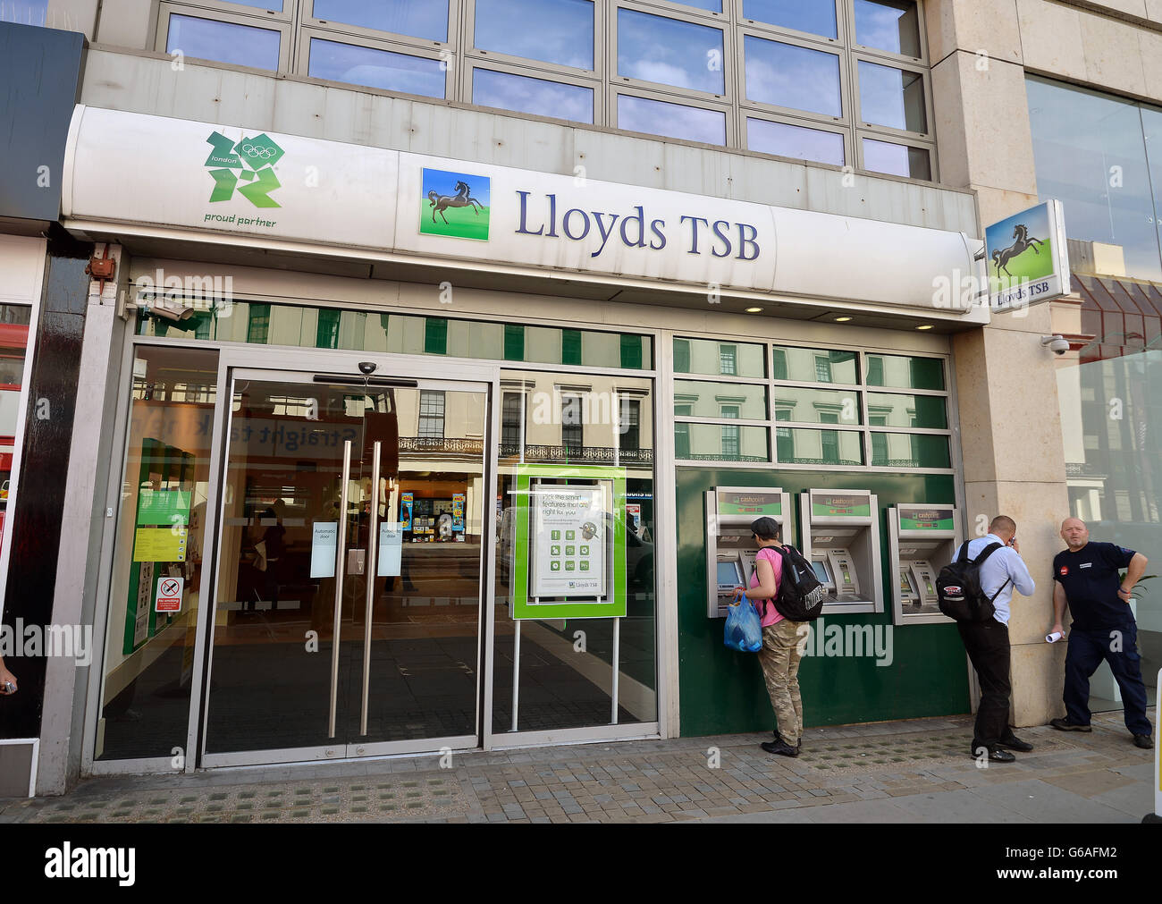 The Lloyds bank Branch in The Strand, in Westminster central London ...