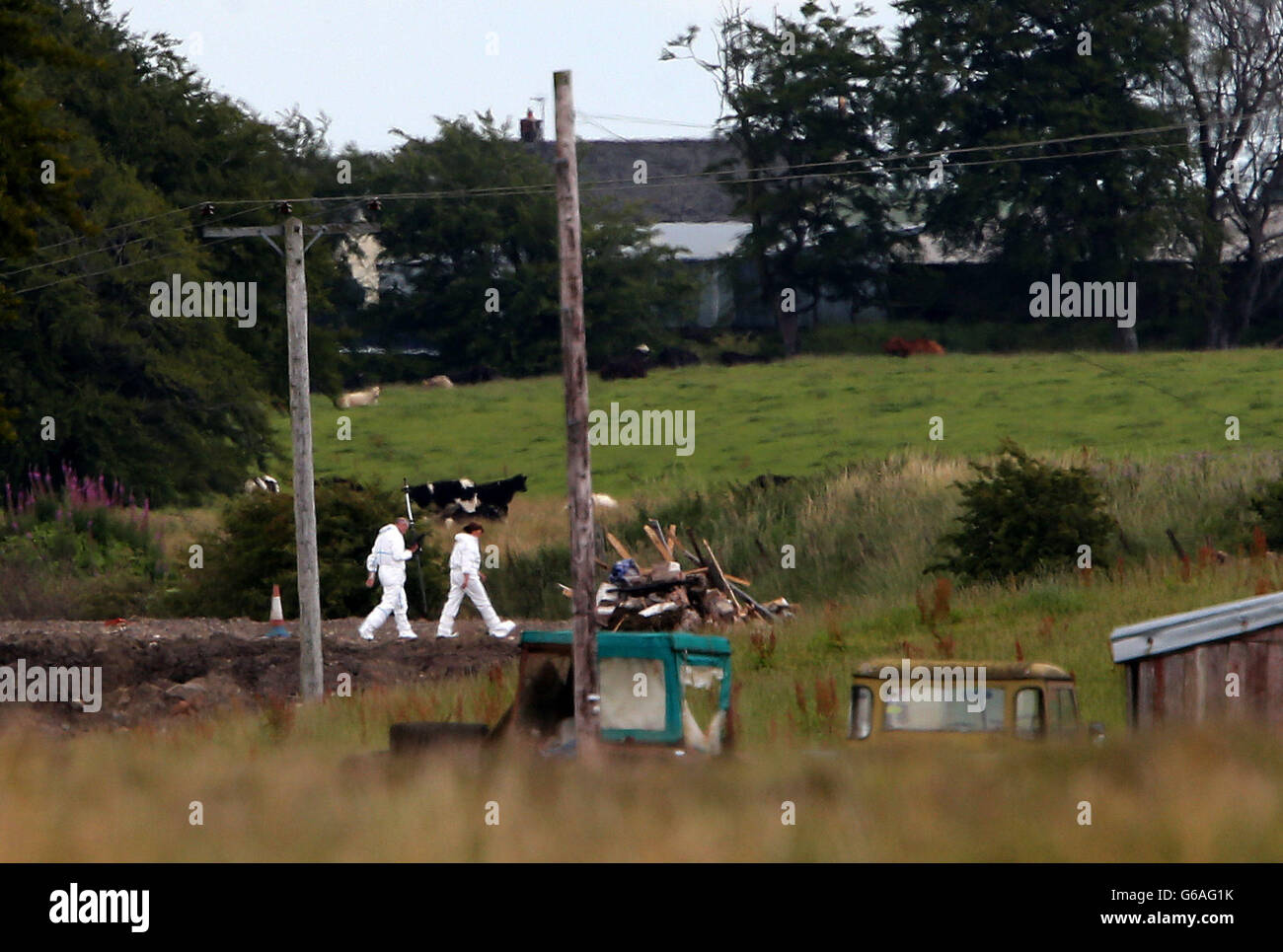 Two dead in farm shooting Stock Photo - Alamy