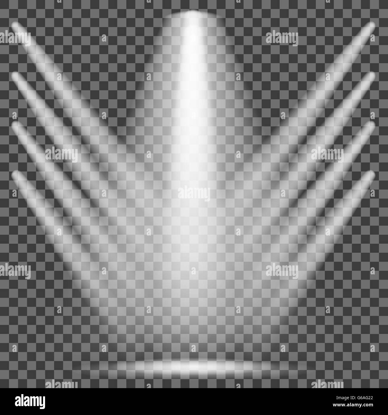 Set of White Spotlights Stock Vector Image & Art - Alamy