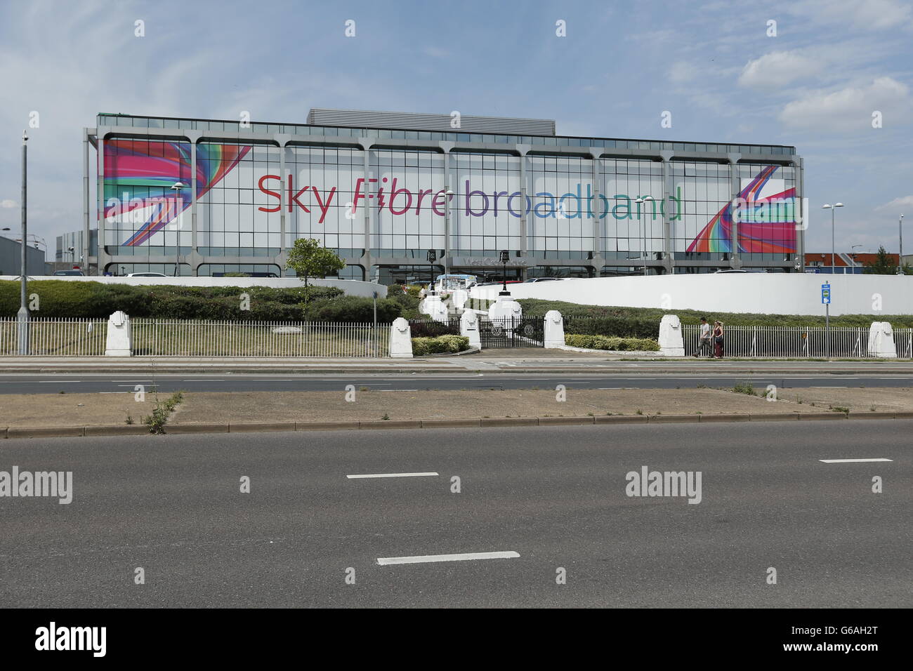 A general view of the headquarters of Sky, Great West House, Great West ...