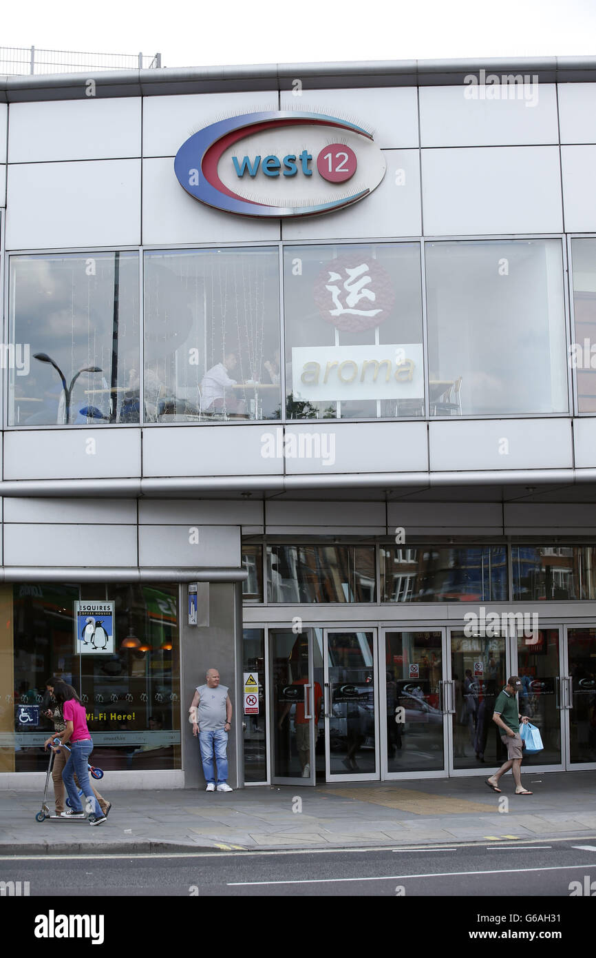 A general view of West 12 Shopping Centre, Shepherd's Bush Green ...