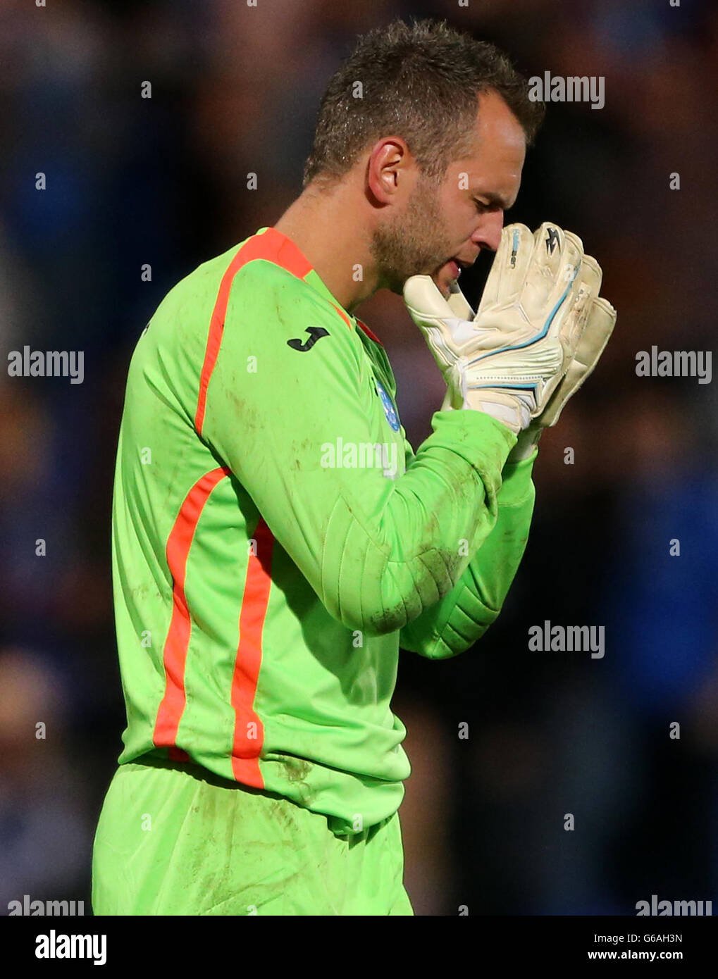 St Johnstone's Alan Mannus after losing in UEFA Europa League, Third ...