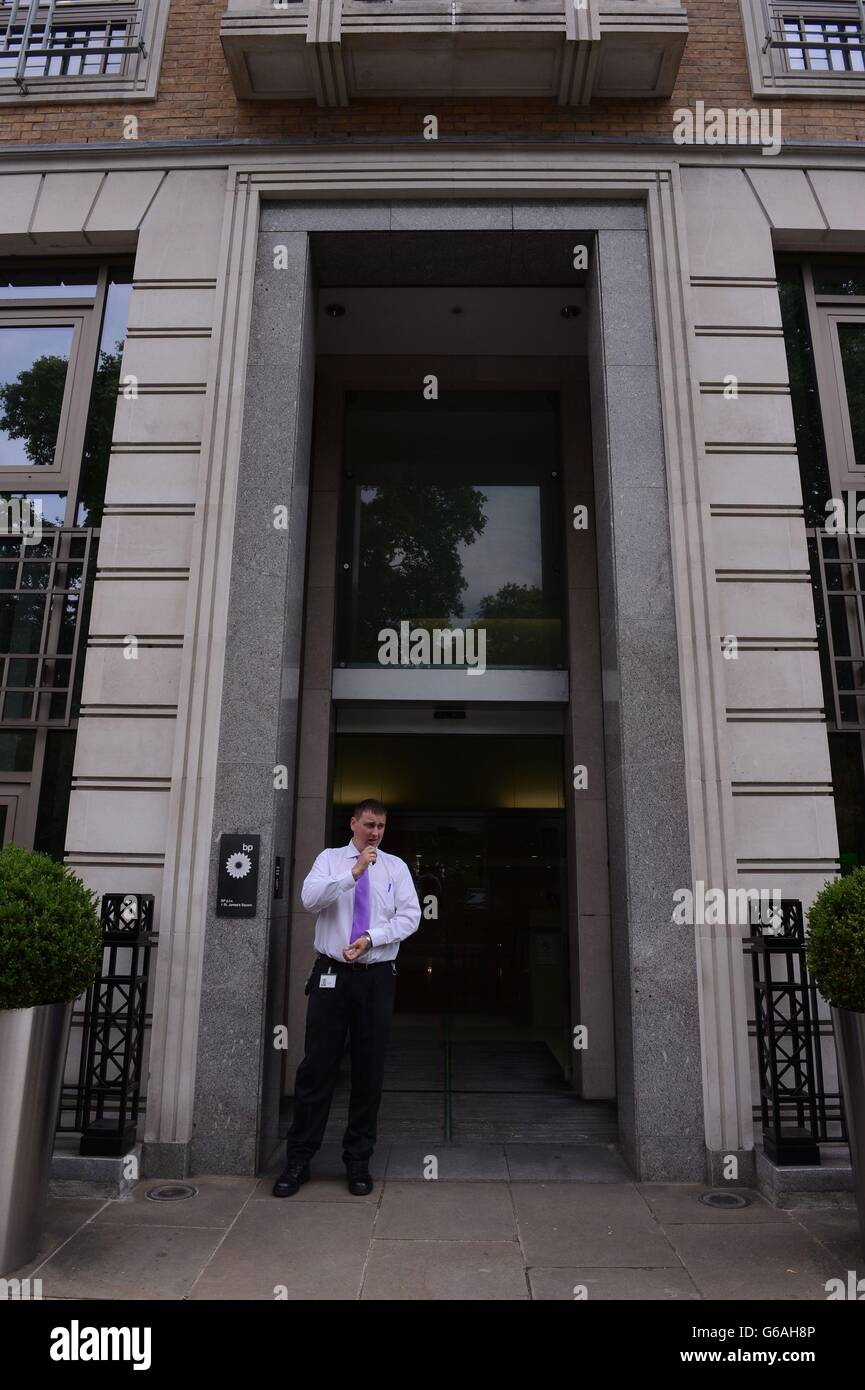 Offices of British Petroleum, BP in London. Picture date: Thursday ...