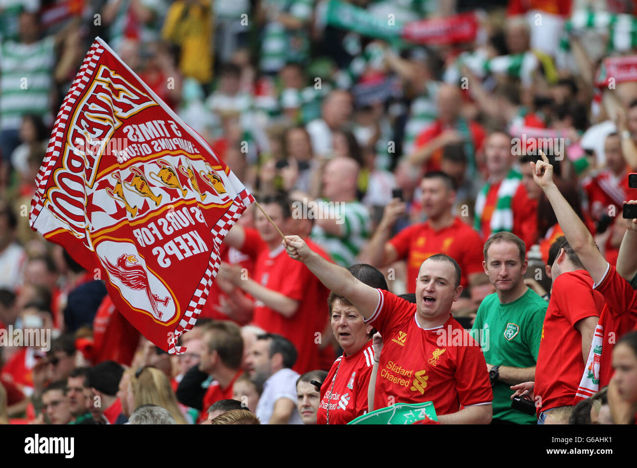 Soccer - Pre-season Friendly - Liverpool v Celtic - Aviva Stadium Stock ...