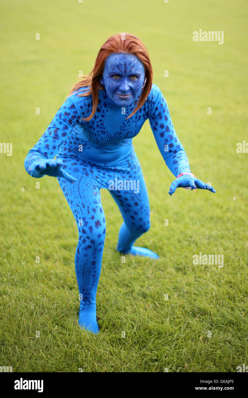 Kate Ward as Mystique, one of the attendees at the Dubin Comic Con ...