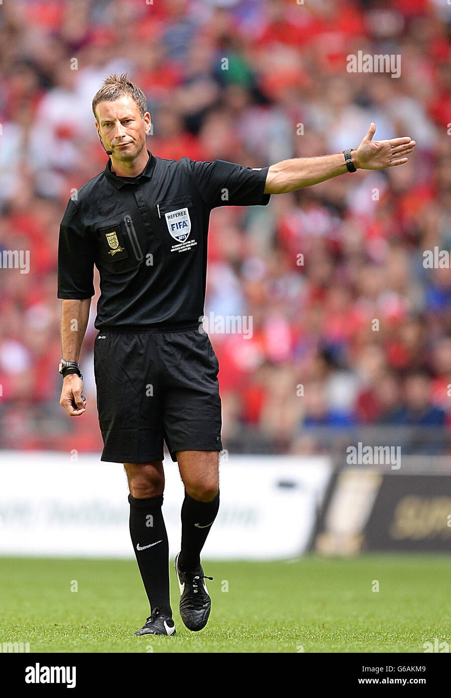 Referee mark shield hi-res stock photography and images - Alamy