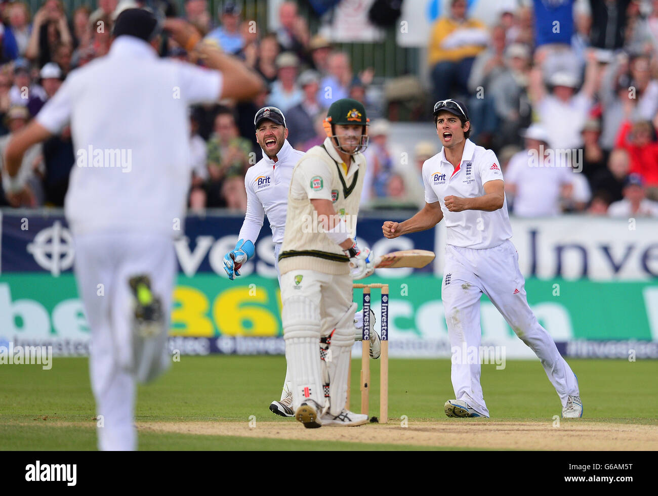 Wicket of englands alastair cook hi-res stock photography and images ...