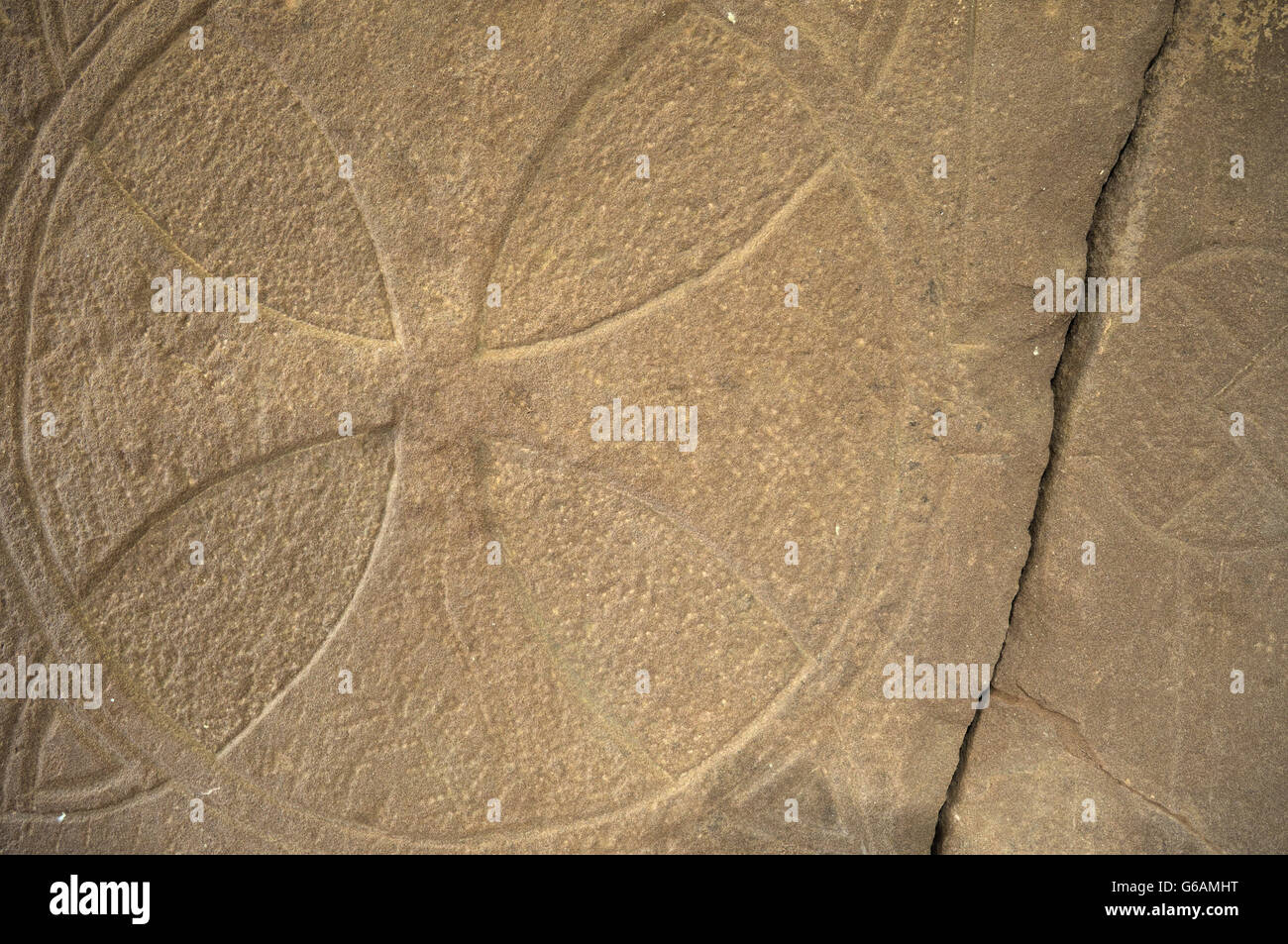 Iberian stone carving patterns and motifs in Algarve, Portugal Stock ...