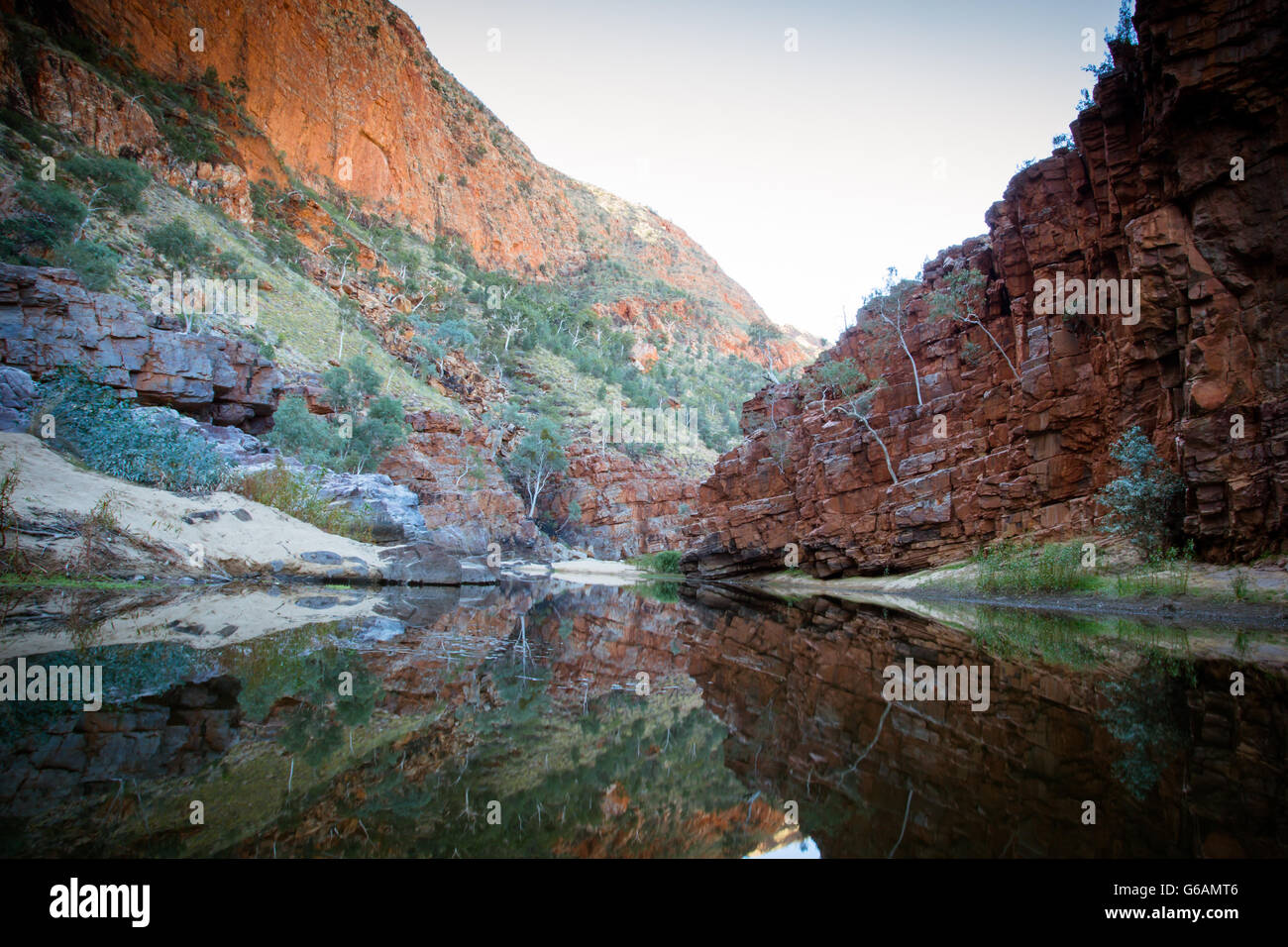 The impressive views of Ormiston Gorge in the West MacDonnell Ranges in ...