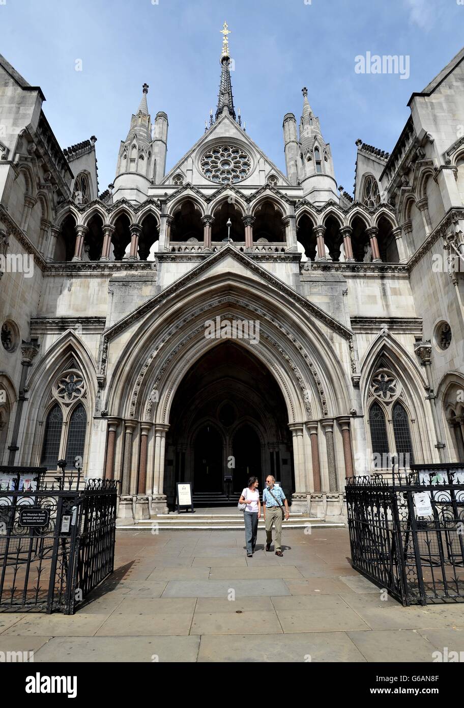 London courts stock. The Royal Courts of Justice, Strand, central ...