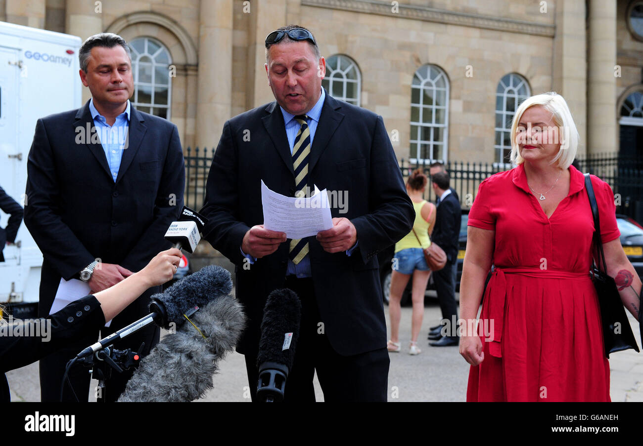 Mark Rodgers, father of Poppy Rodgers, reads a statement from the ...