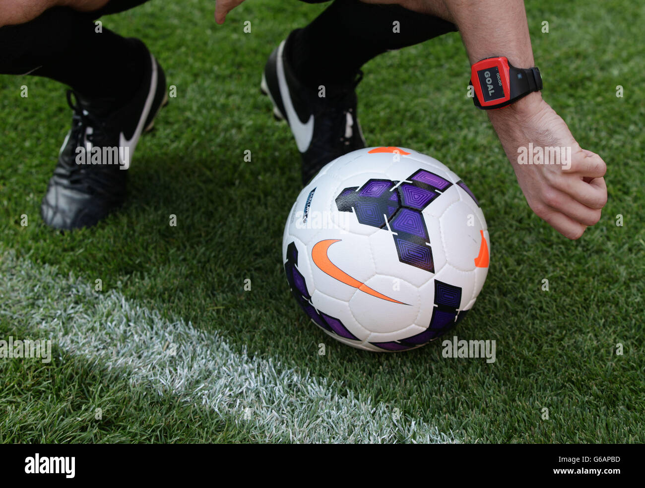 Soccer - Goal Line Technology Photocall - Emirates Stadium Stock Photo ...