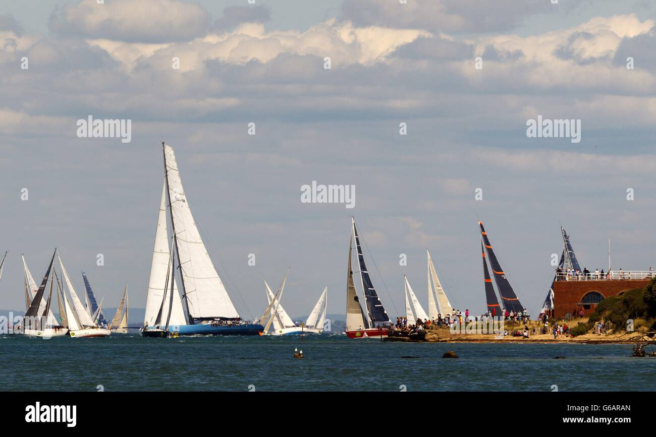 Sailing - 45th Rolex Fastnet Race - Cowes Stock Photo - Alamy