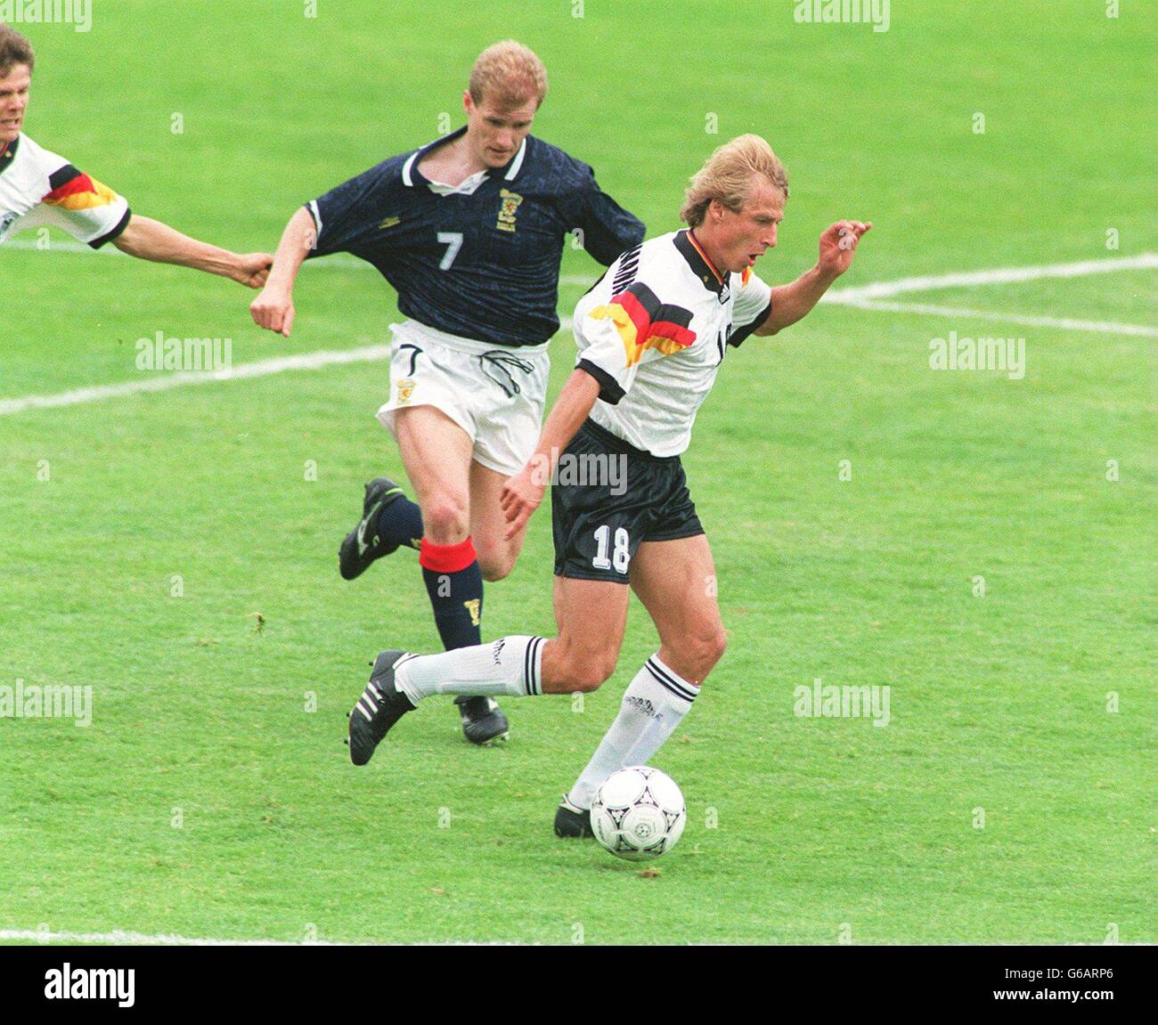 Soccer - European Championships '92 - Scotland v Germany Stock Photo ...