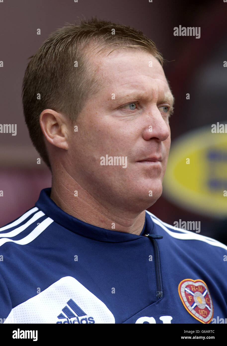 Scottish premier league football match tynecastle stadium hi-res stock ...
