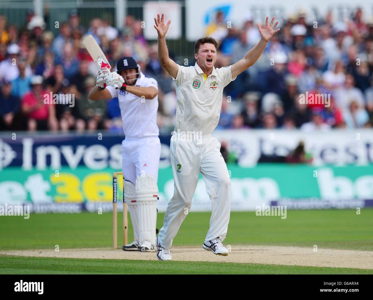 Australia's Jackson Bird unsuccessfully appeals for the wicket of ...