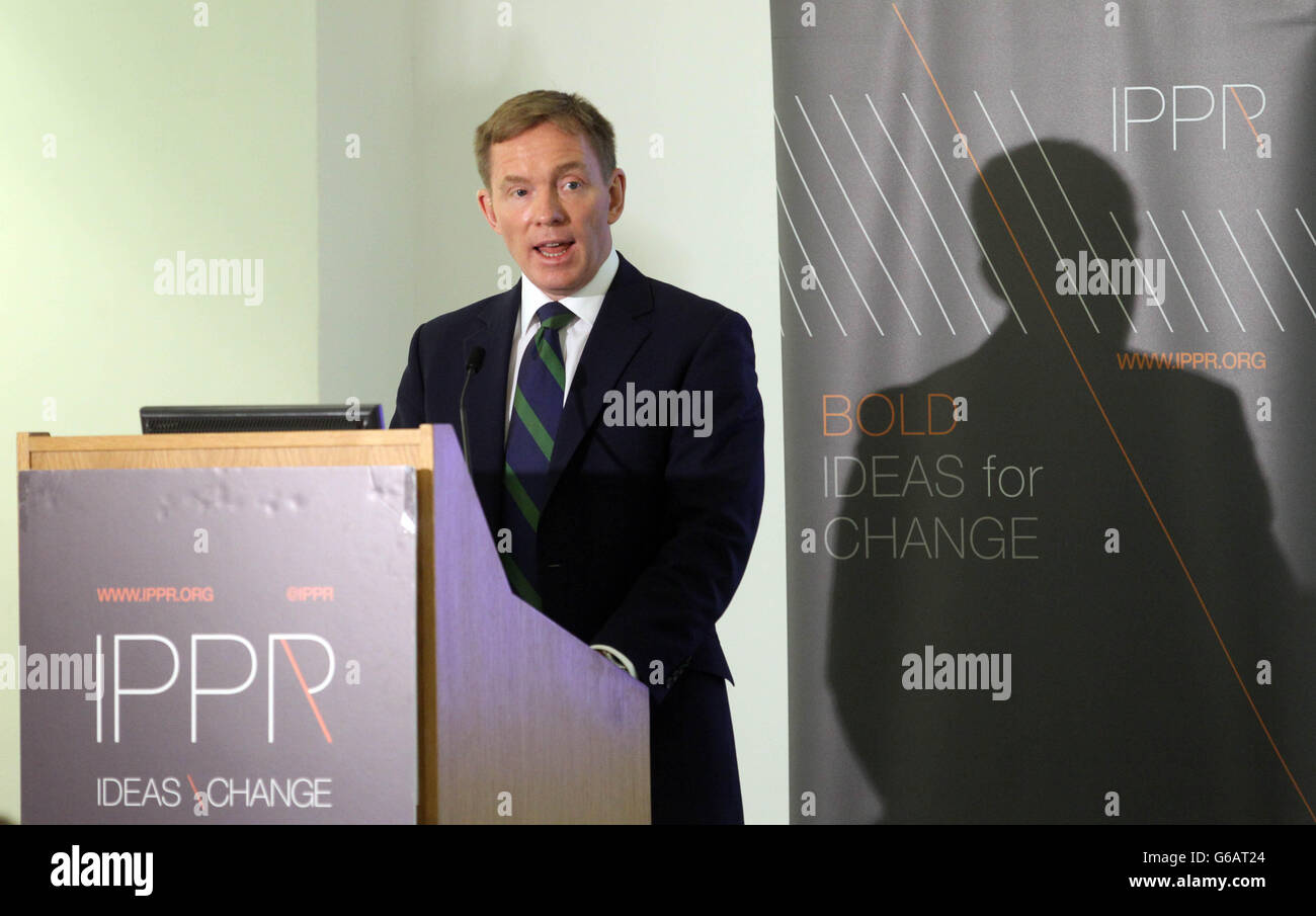 Labour Shadow Immigration Minister Chris Bryant makes a speech and ...