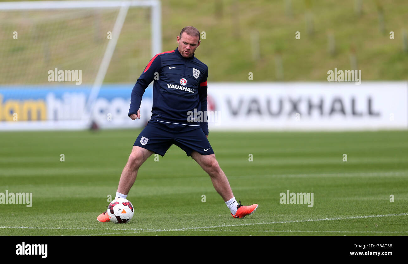 England's Wayne Rooney during the training session at St George's Park ...