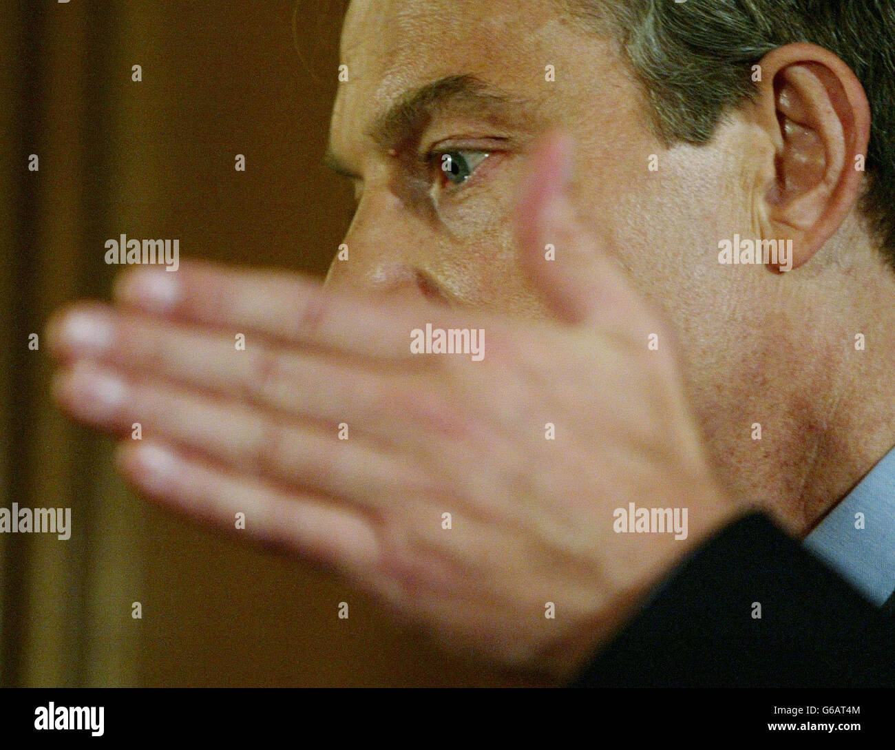 Blair Press Briefing Stock Photo - Alamy