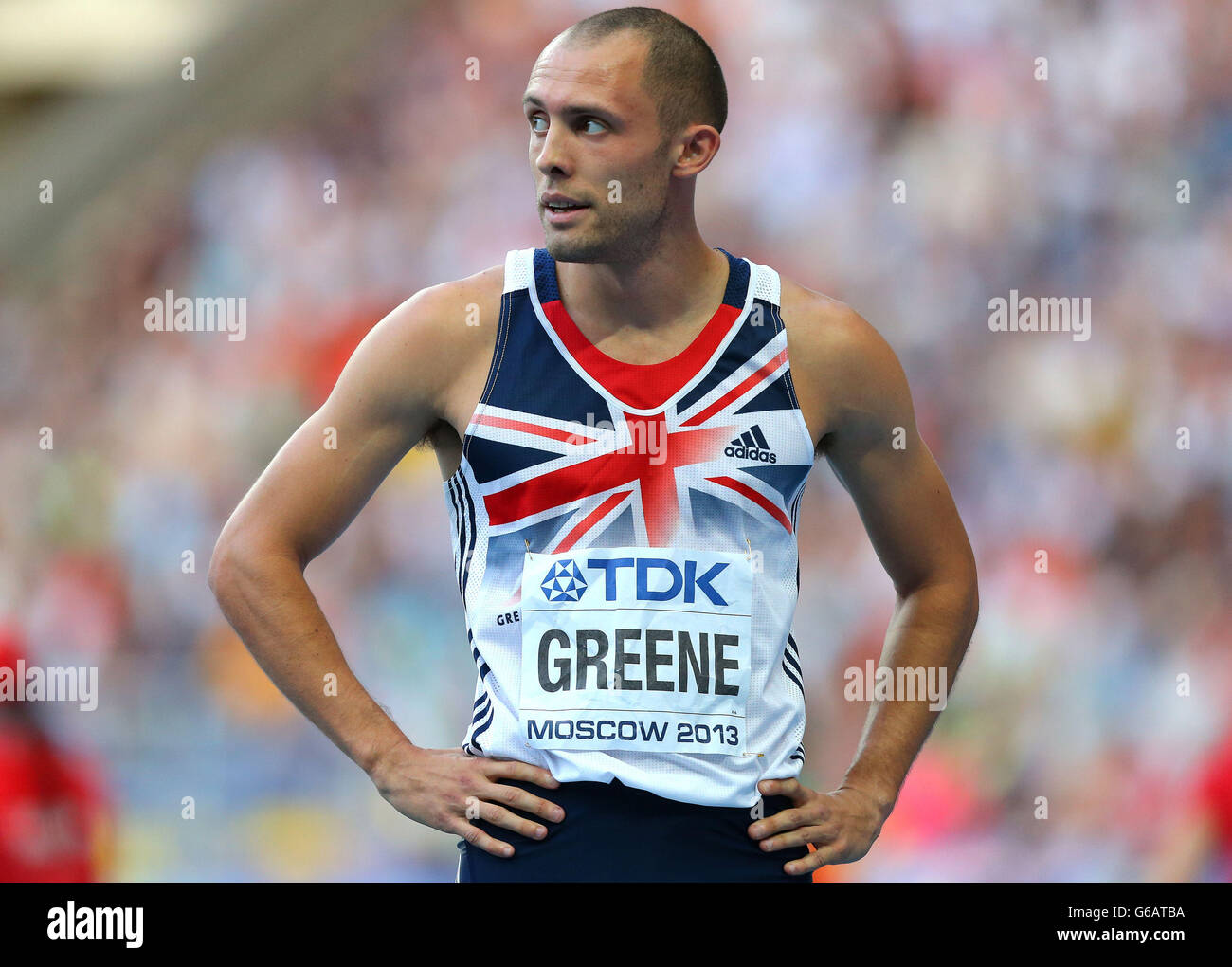 Great Britain's Dai Greene after competing in the men's 400metre ...