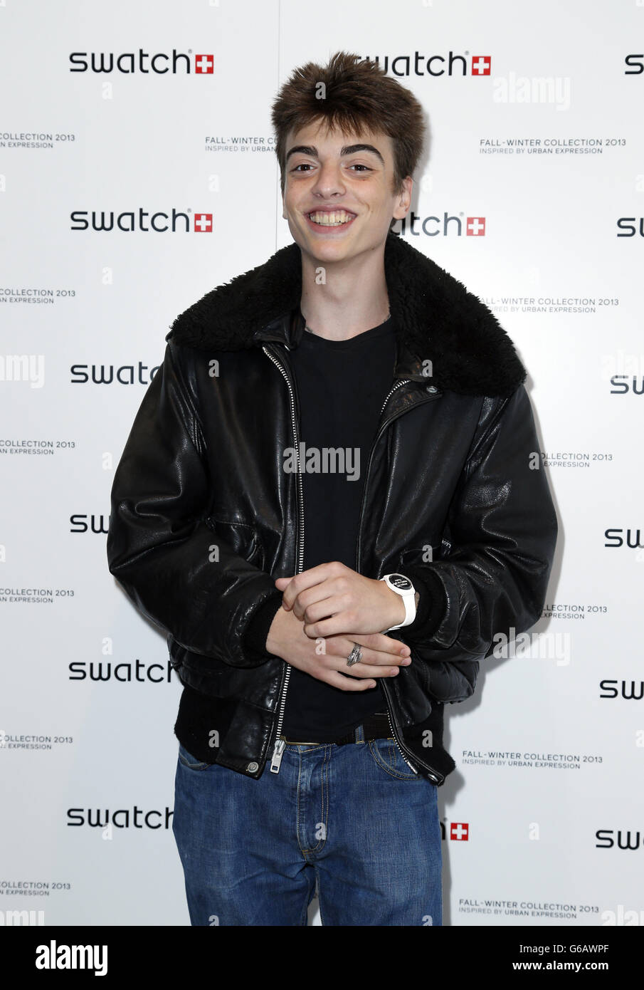 Sascha Bailey arriving for the Swatch launch event held at Blackall ...