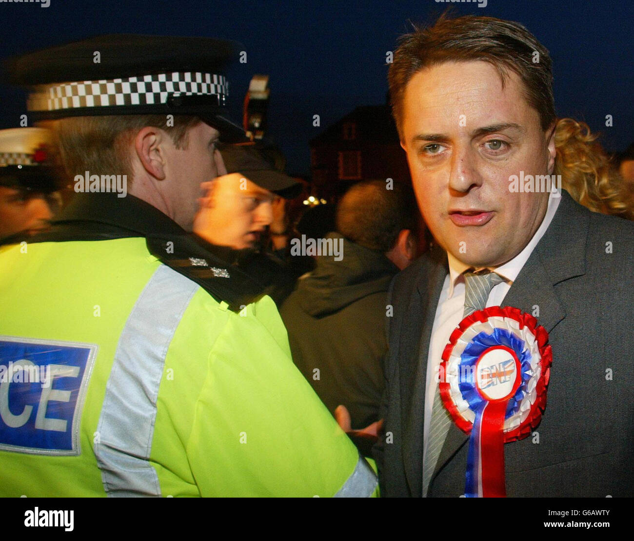 Leader of the British National Party, Nick Griffin, arrives at the ...