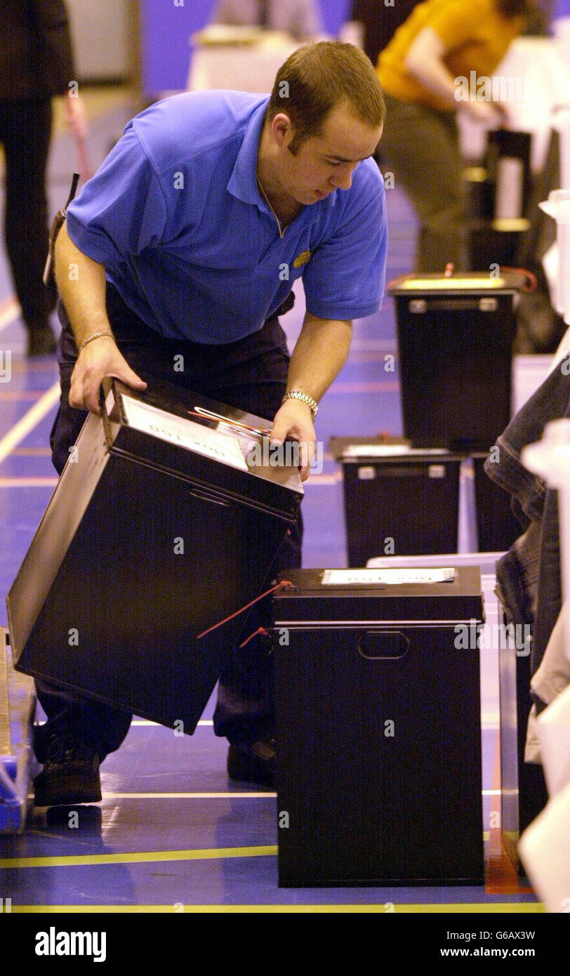 The Election boxes arrive at Scottish Parliamentary North Tayside ...