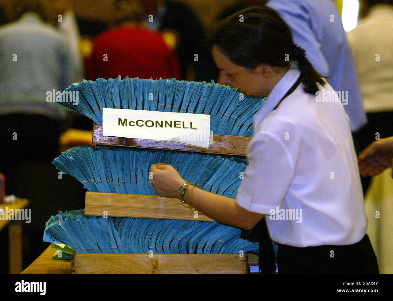 McConnell count Wishaw Election Stock Photo - Alamy