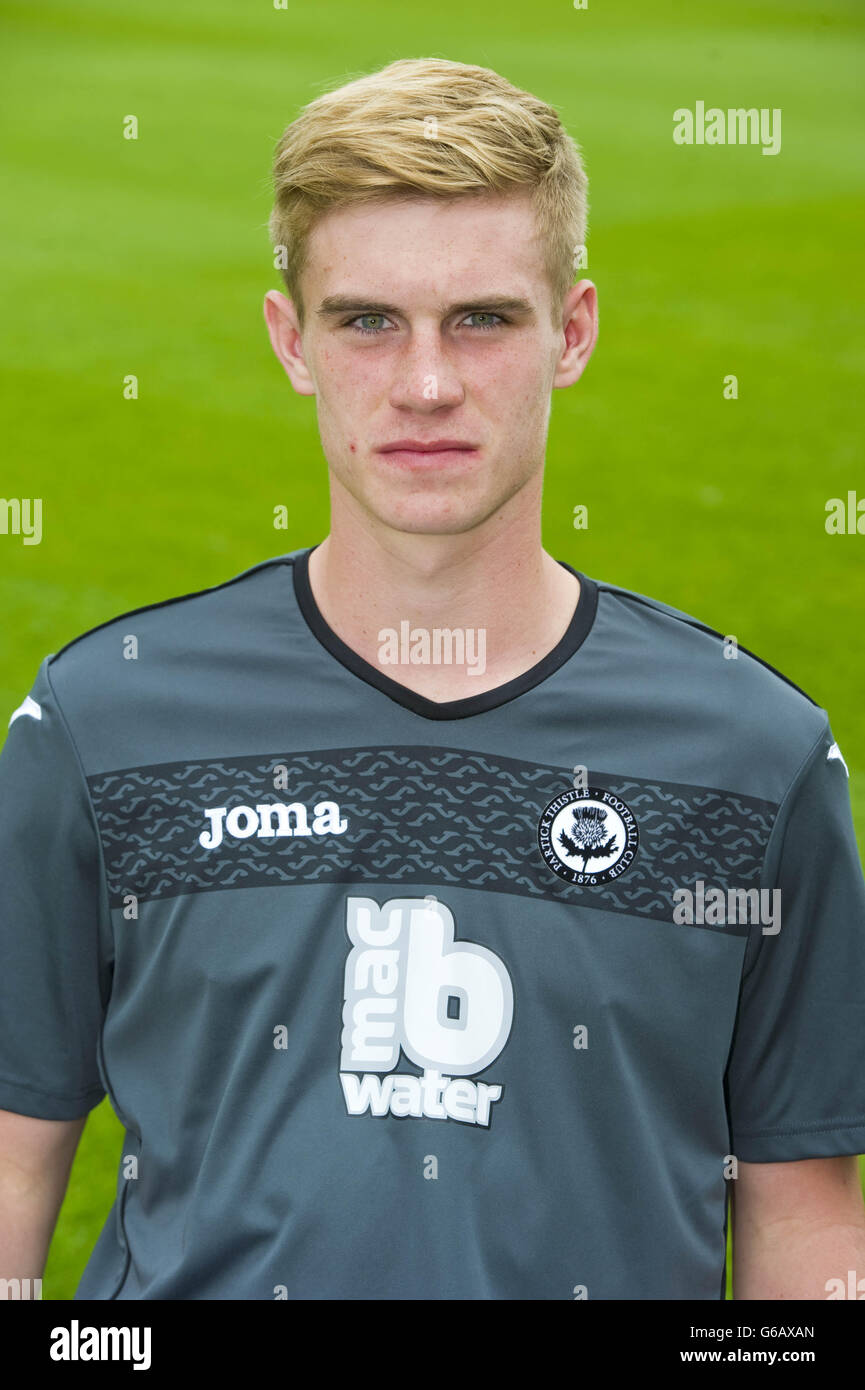Partick Thistle's Liam Lindsay during the photocall at Firhill Stadium ...