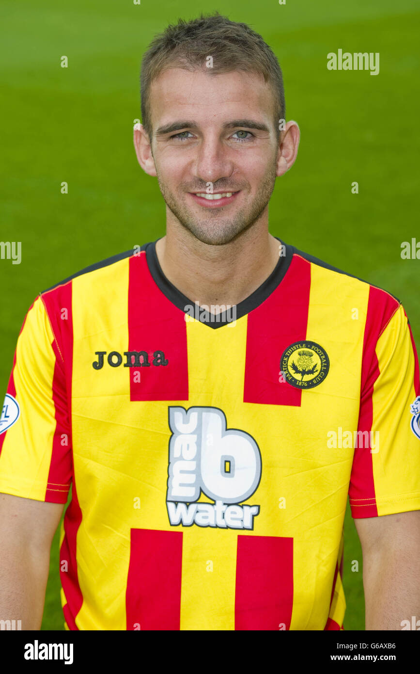 Partick Thistle's Sean Welsh during the photocall at Firhill Stadium ...