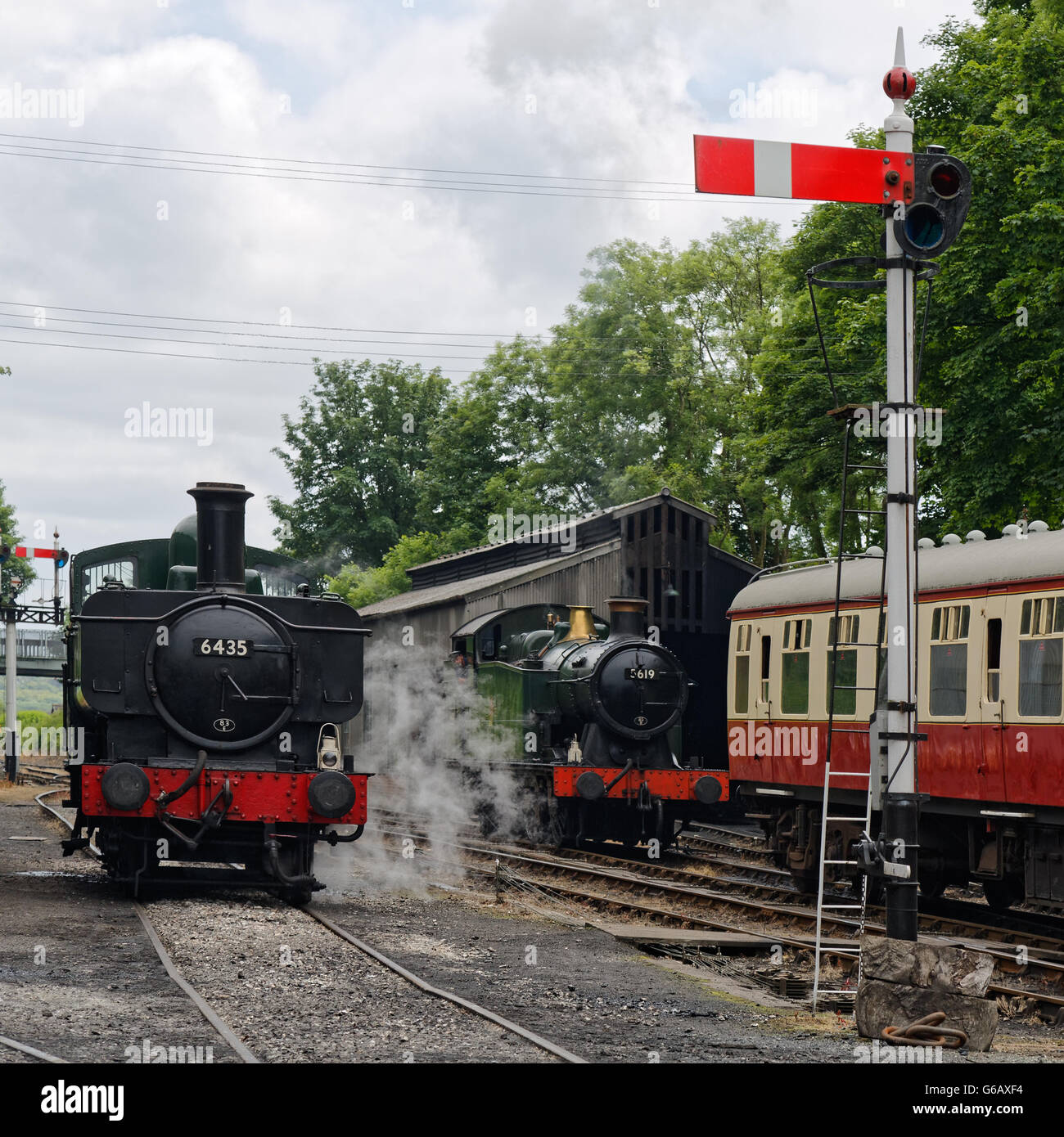 Great Western Railways British Steam Locomotive Class 5700 6435 0-6-0 ...