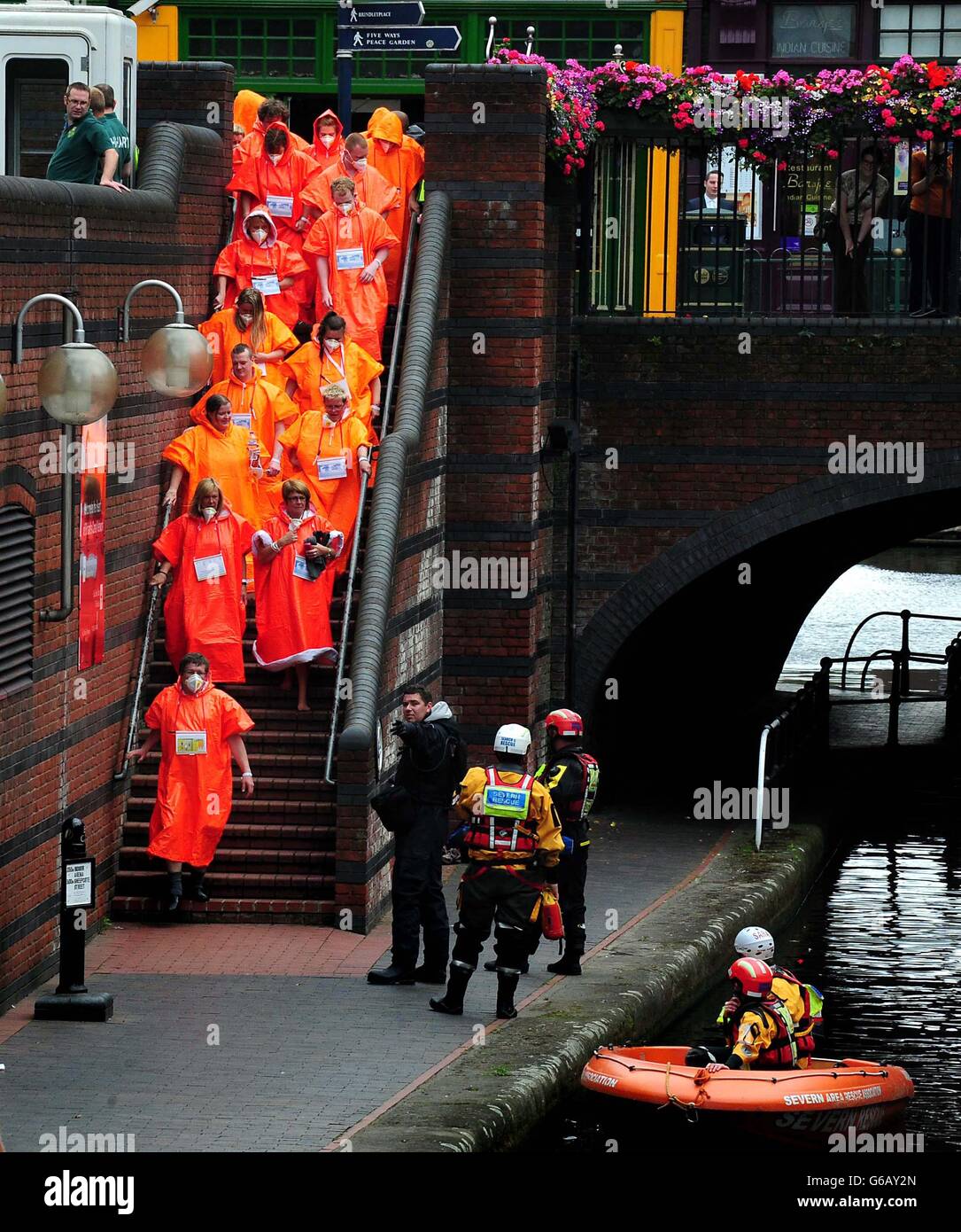 Terror attack simulation in city Stock Photo - Alamy